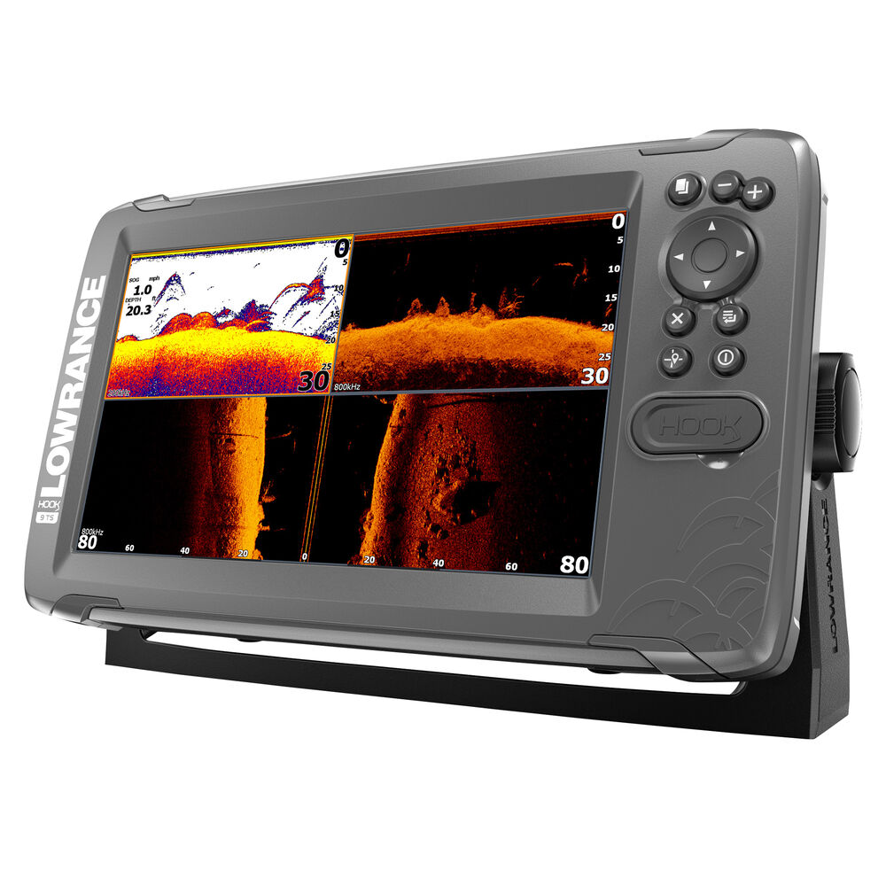 Lowrance HOOK2 9 Fishfinder/Chartplotter w/TripleShot Transducer & US ...