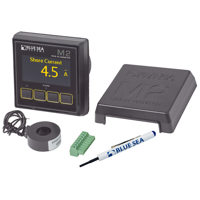 Blue Sea Systems M2 AC Ammeter OLED Digital Monitor | Overton's