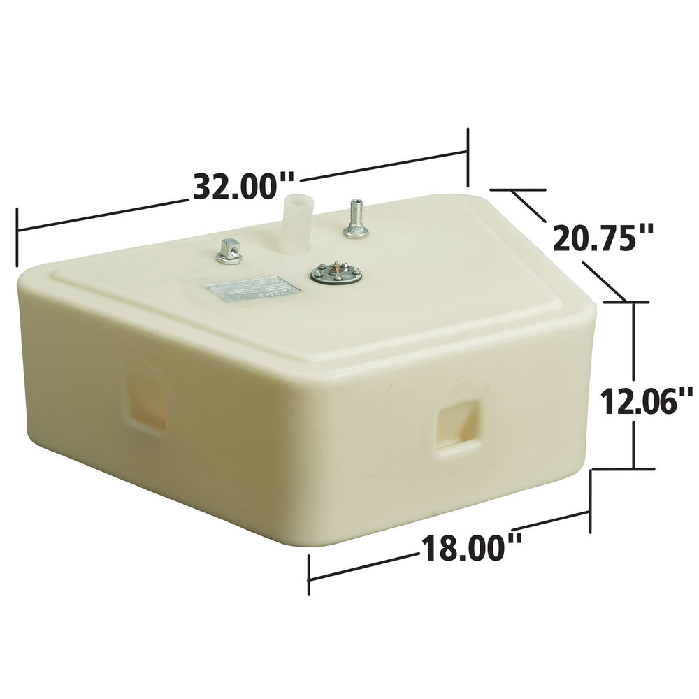 Moeller Marine Fuel Tank 19 Gal 18W x 20.75L x 32W x 12.06D | Overton's