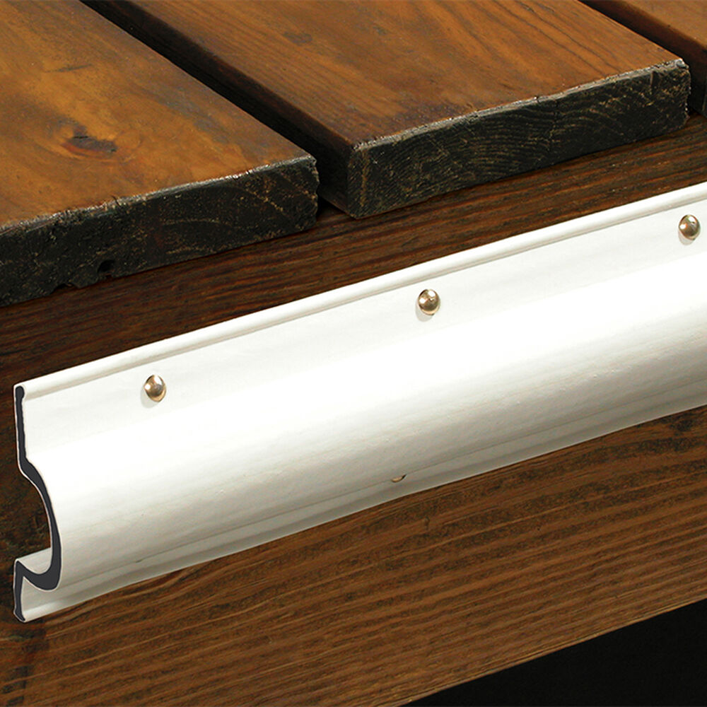 Dock Pro Vinyl Dock Edging White C Shape 10' Coil | Overton's