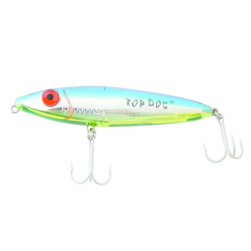 MirrOlure Top Dog Rattling Surface Walker Lure, 4"