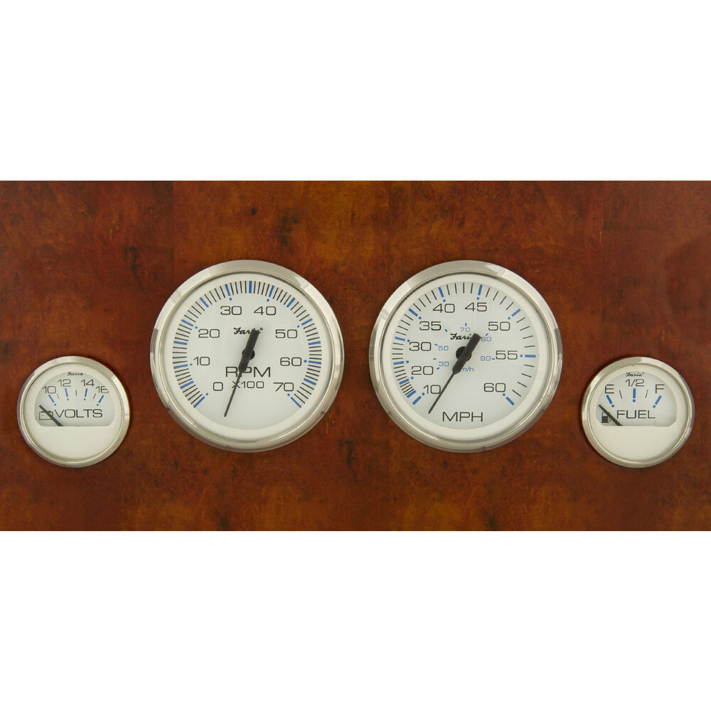 Faria Chesapeake SS 4-Gauge Set | Overton's