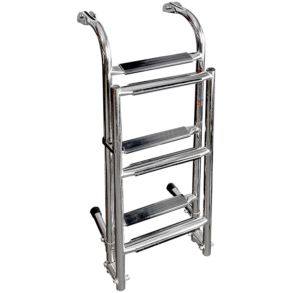 Overton's Transom Mounted 6 Step Stainless Steel Folding Ladder | Overton's