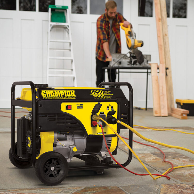 Champion 5000-Watt Generator with Cord | Overton's