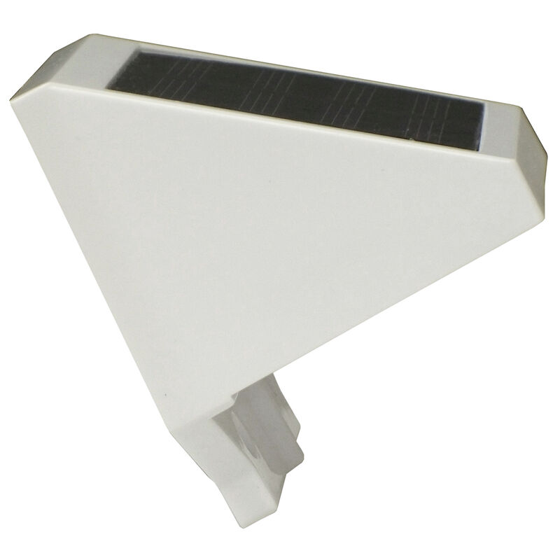Dock Edge Side-Mount Solar Light, White
