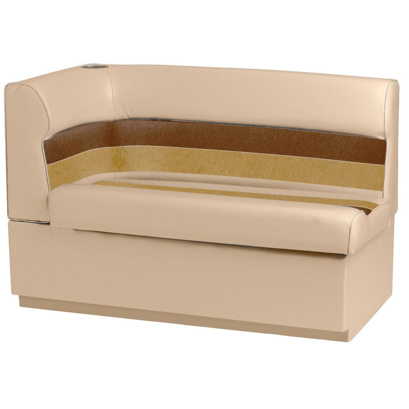 Toonmate Deluxe Pontoon Corner Couch with Toe Kick Base, Right Side ...