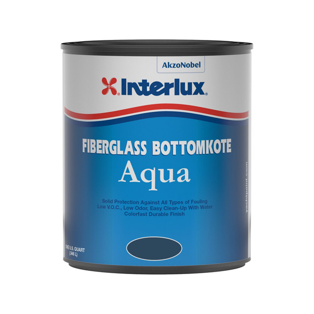 Interlux Fiberglass Bottomkote Aqua, Quart | Overton's