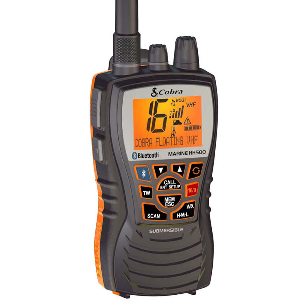 Cobra MR HH500 FLT BT Floating Handheld VHF Radio w/Bluetooth ...