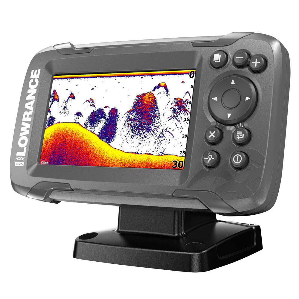 Lowrance HOOK2 4x Fishfinder w/Bullet Skimmer Transducer and GPS ...