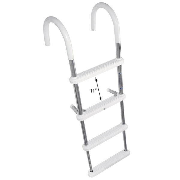 Dockmate Telescoping Gunwale Hook Ladder, 4-Step | Overton's
