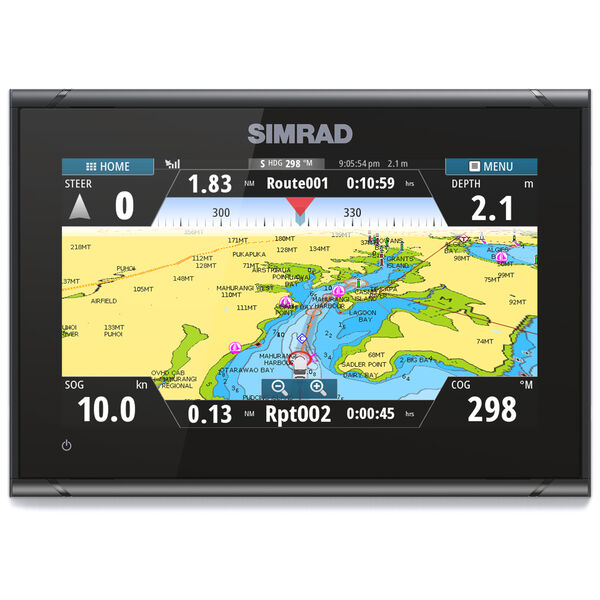 Simrad GO9 XSE Fishfinder Chartplotter With Basemap and HDI Transducer ...