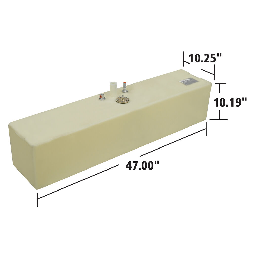 Moeller Marine Fuel Tank, 19 Gal., 10.25"W x 47"L x 10.19"D | Overton's
