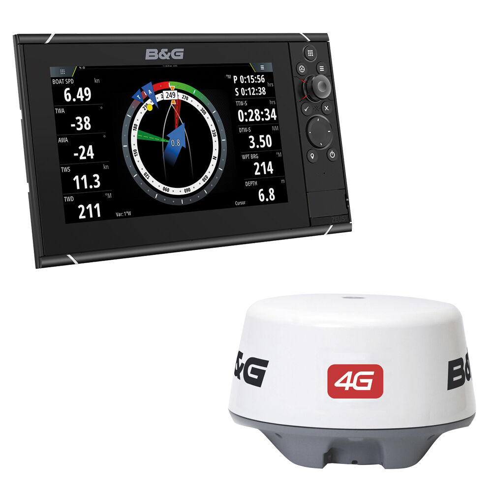B&G Zeus 3 9" Multifunction Display With Broadband 4G Radar | Overton's
