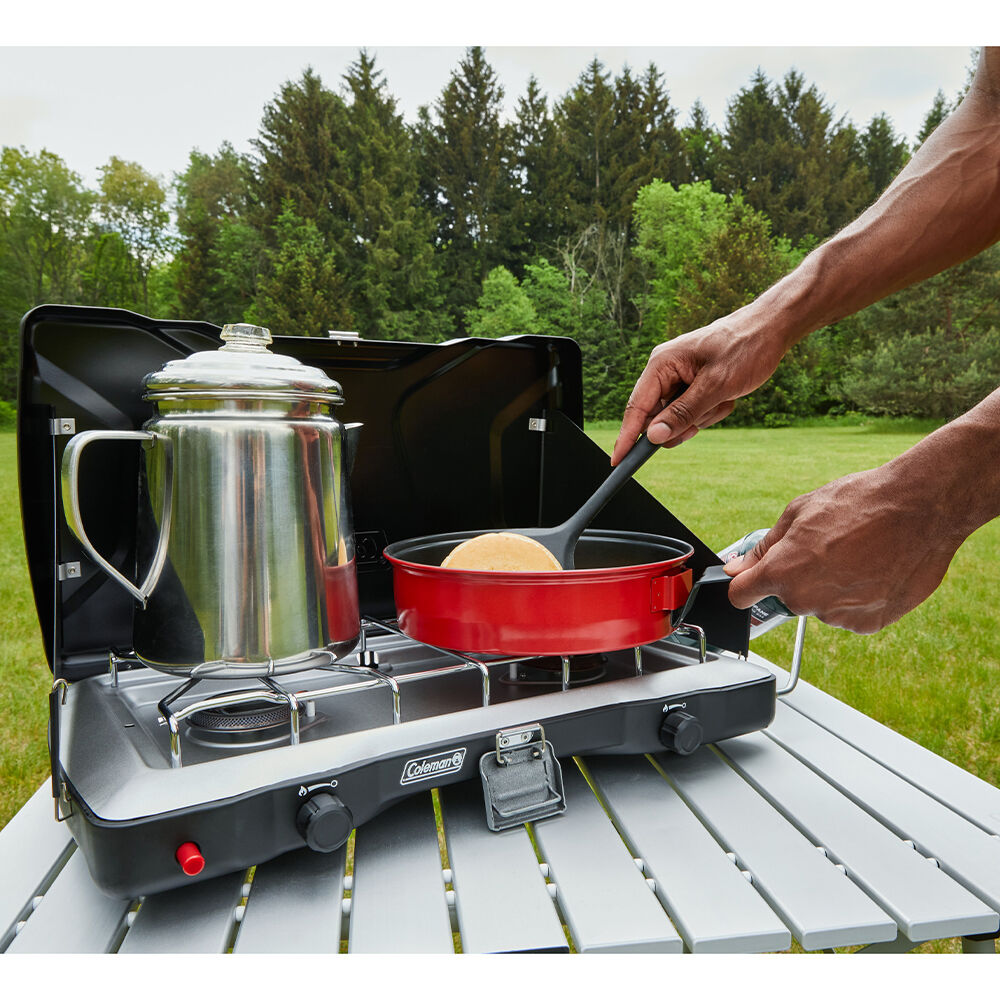 Coleman Triton+ 2-Burner Propane Gas Camping Stove
