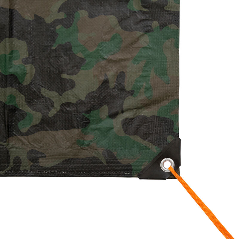 Stansport Medium-Duty Rip-Stop Tarp, 12' x 16', Woodland Camo | Overton's
