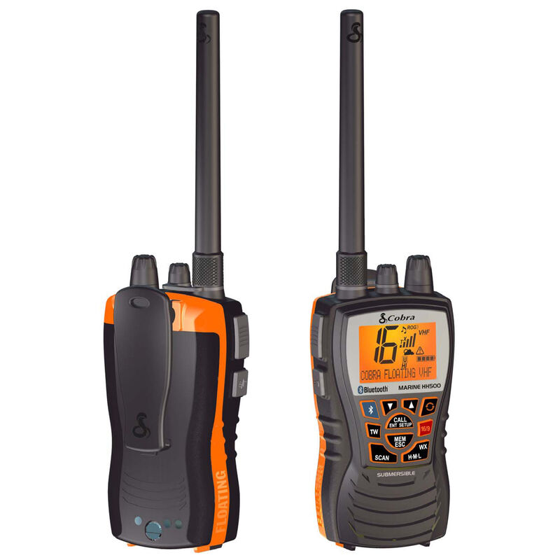 Cobra MR HH500 FLT BT Floating Handheld VHF Radio w/Bluetooth ...