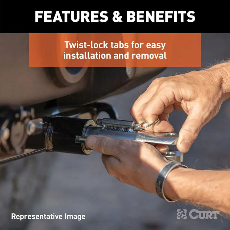 CURT 70150 Custom Tow Bar Base Plate, Select Ford F-150