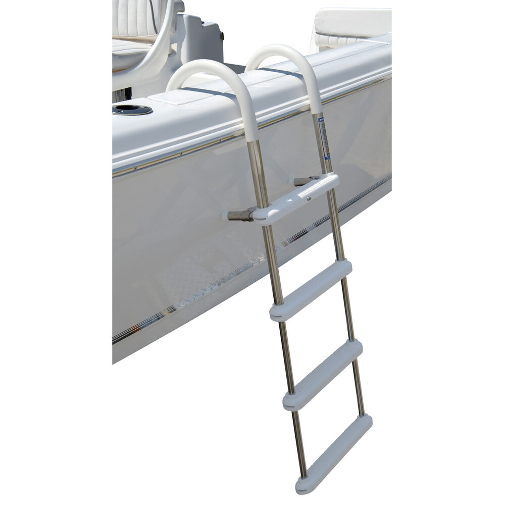 Dockmate Telescoping Gunwale Hook Ladder, 4-Step | Overton's