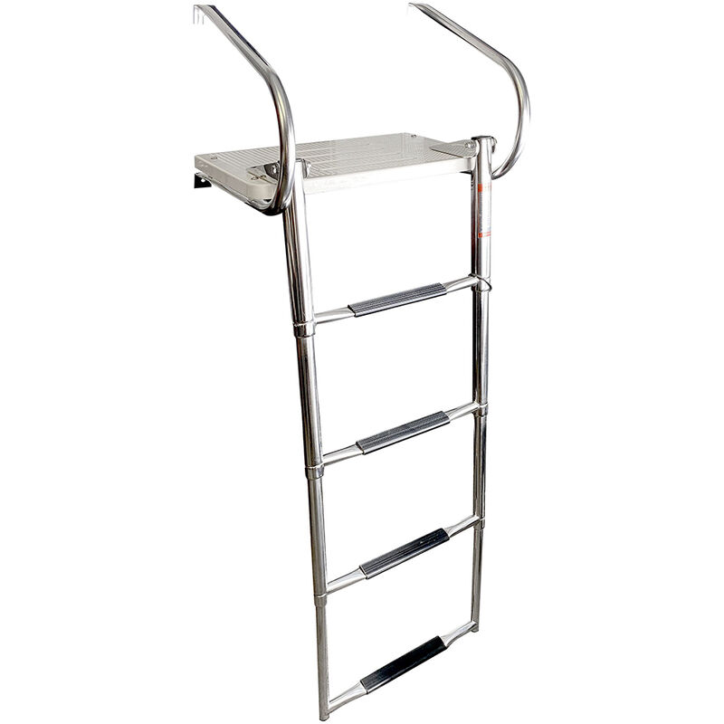 Overton's Swim Platform w/ 4 Step Telescopic & Folding Stainless Steel ...
