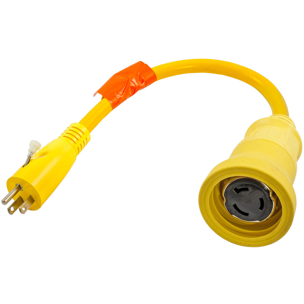 Hubbell Straight Adapter With 50A Locking Plug | Overton's