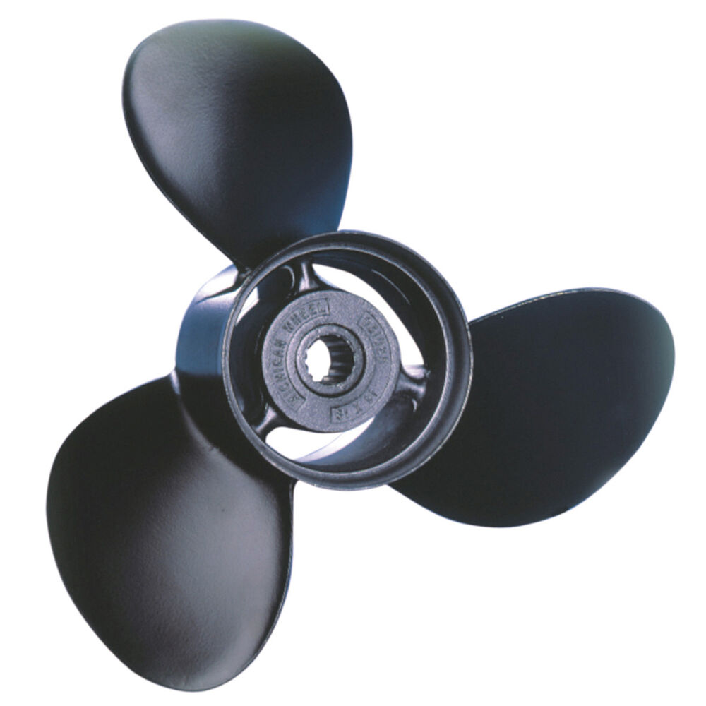 Michigan Wheel 3-Blade Propeller Pressed Rubber Hub / Aluminum | Overton's