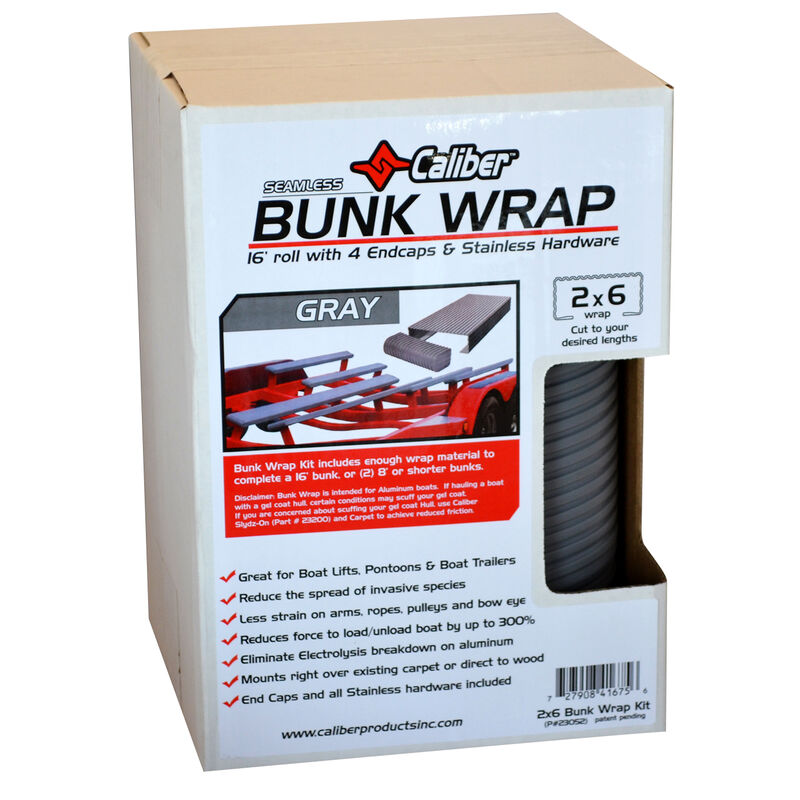 Caliber 16' Bunk Wrap Kit For 2" x 6" Bunks, Light Gray | Overton's