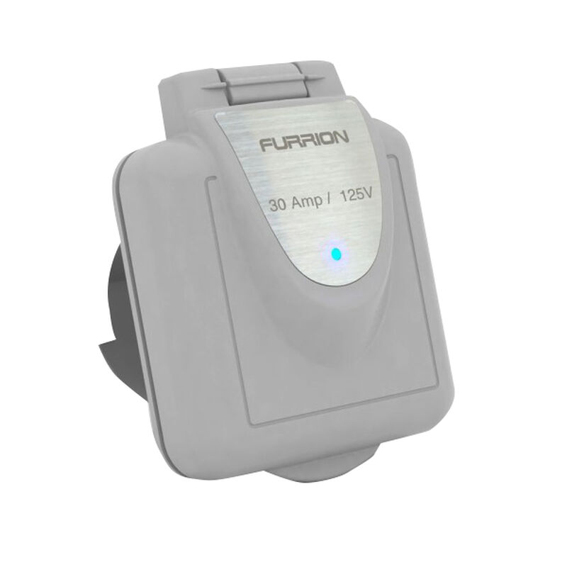 Furrion 30A Marine Power Smart Inlet (Gray) | Overton's