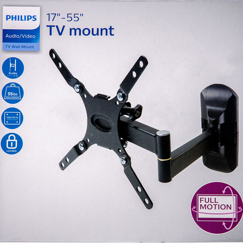 Philips Full-Motion TV Wall Mount, Small | Overton's