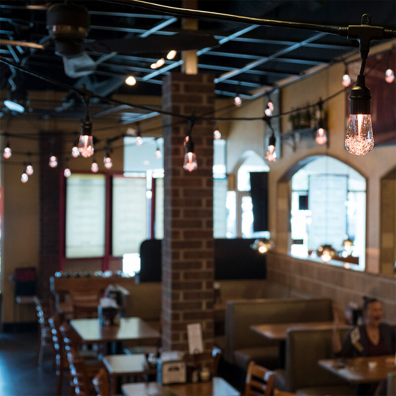 Enbrighten Vintage LED Cafe String Lights, 24' | Overton's