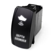 LED Rocker Switch w/ White LED Radiance (Depth Finder) | Overton's