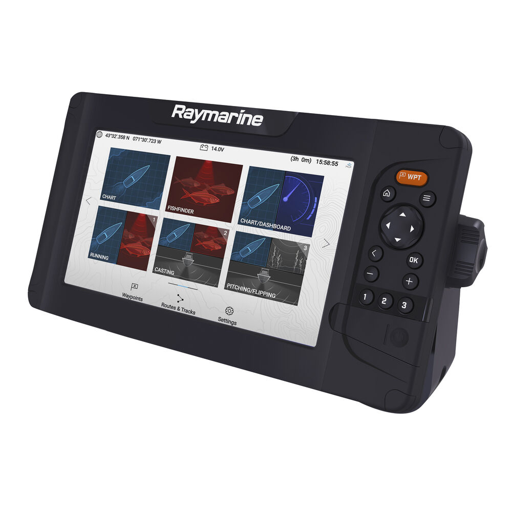 Raymarine Element 9 HV-100 GPS Fishfinder w/Navionics Nav+ US & Canada ...