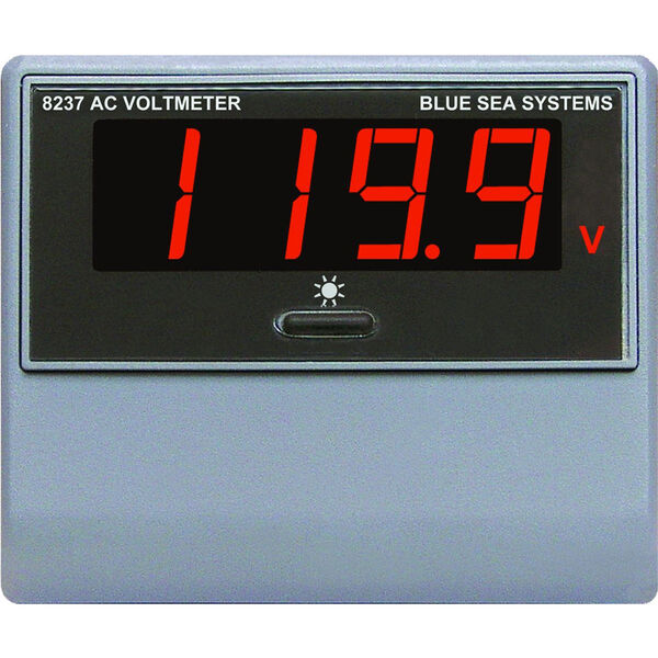 Blue Sea AC Digital Voltmeter, 80-270V | Overton's