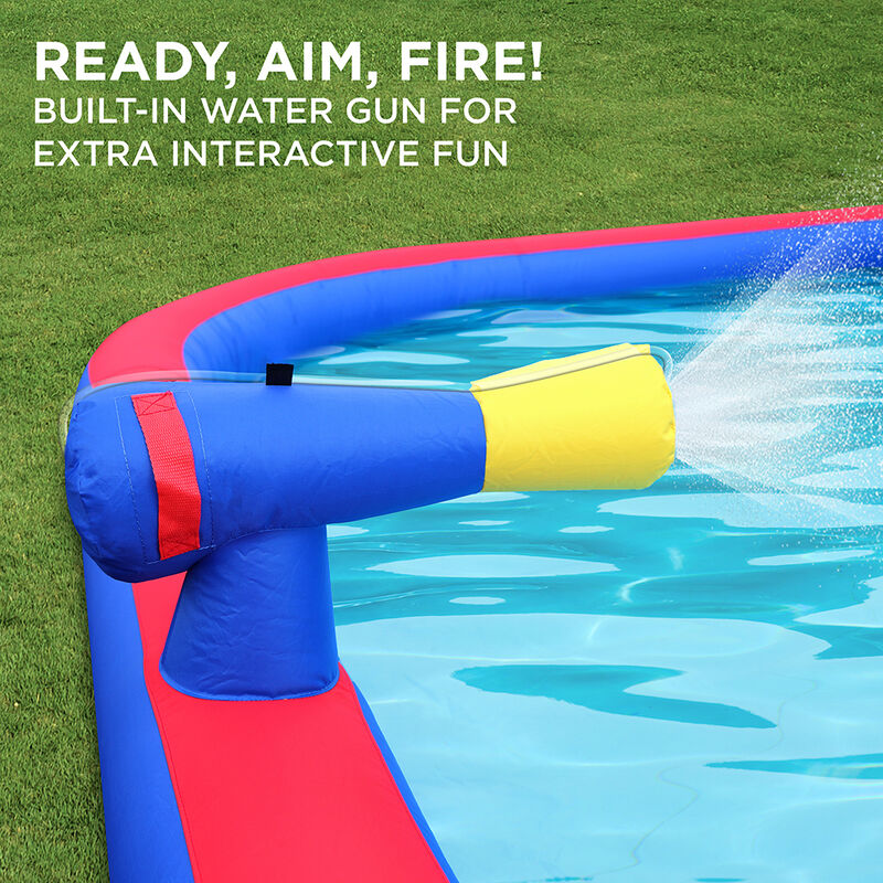 Sunny & Fun Inflatable Water Park with Slide and Bounce House | Overton's