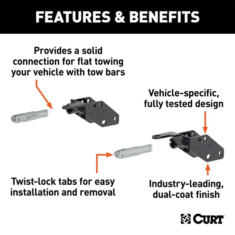 CURT 70149 Tow Bar Base Plate, Select Chevy Silverado 1500