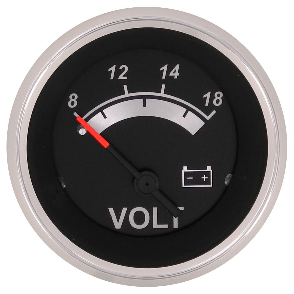 Sierra Black Sterling 2" Voltmeter | Overton's