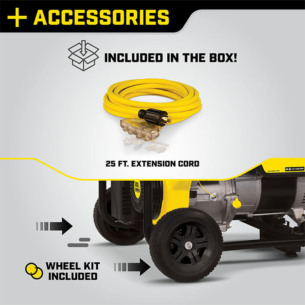 Champion 5000-Watt Generator with Cord | Overton's