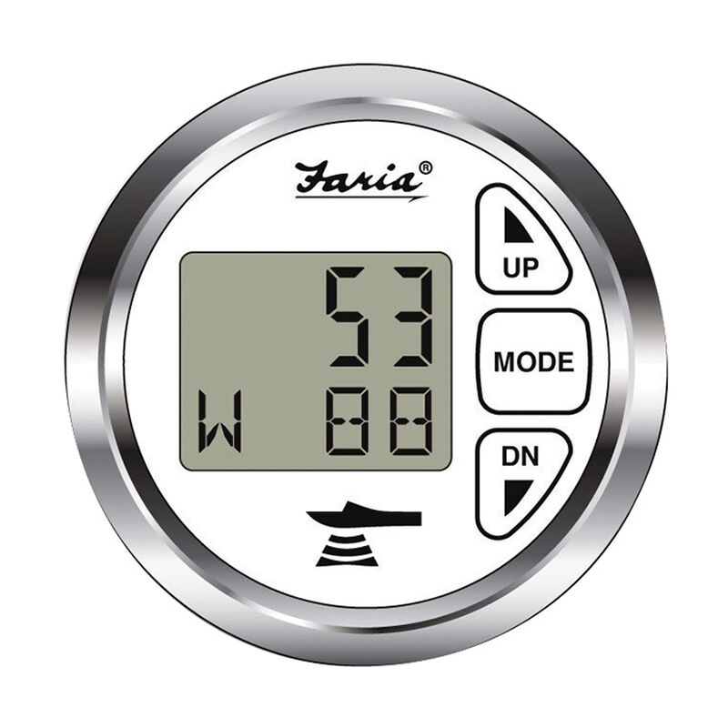Faria Depth Finder, Digital Sounder with Air and Water Temperatures ...