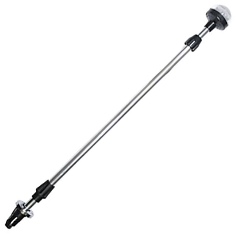 Seasense 12 Volt Telescopic Round Stern Light Base, Chrome | Overton's