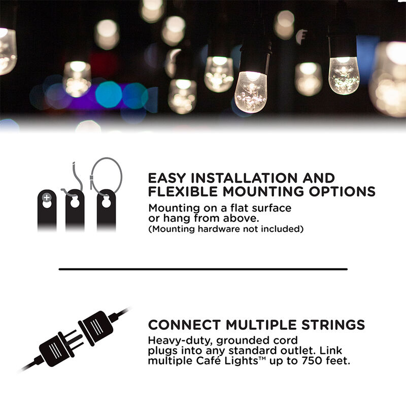 Enbrighten Seasons LED Color-Changing Cafe String Lights, 24' | Overton's