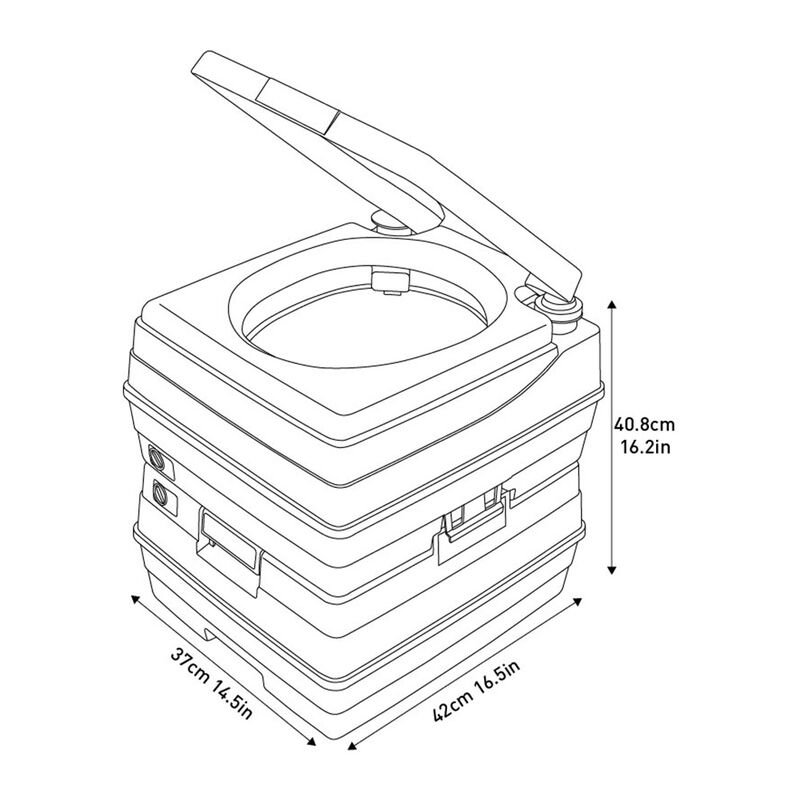 Dock Edge Visa Potty, 24L