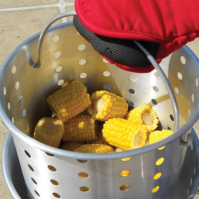 King Kooker Portable Propane Outdoor Cooker Package with Two Aluminum ...