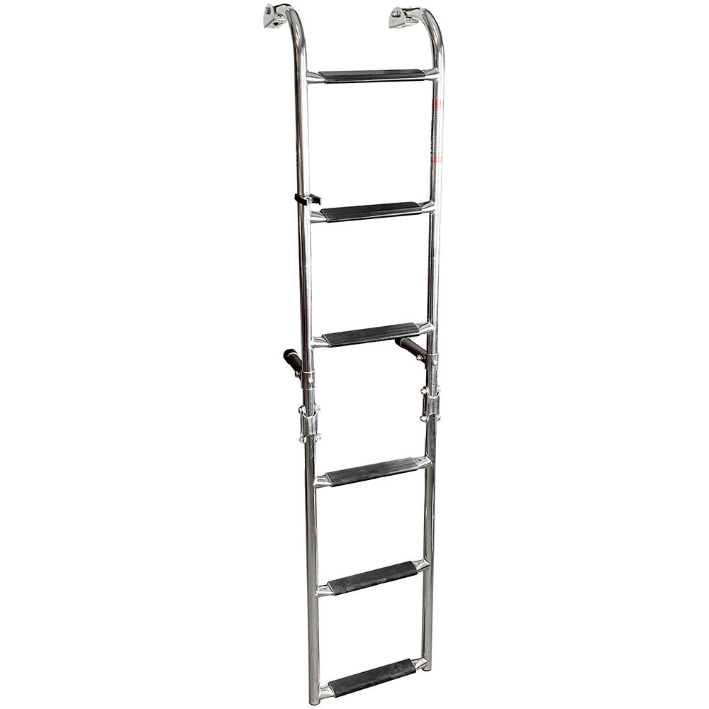 Overton's Transom Mounted 6 Step Stainless Steel Folding Ladder | Overton's