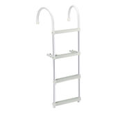 Whitecap Aluminum 4-Step Gunwale Ladder with 7" Hooks