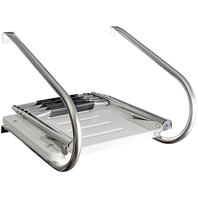 Overton's Swim Platform w/ 4 Step Telescopic & Folding Stainless Steel ...