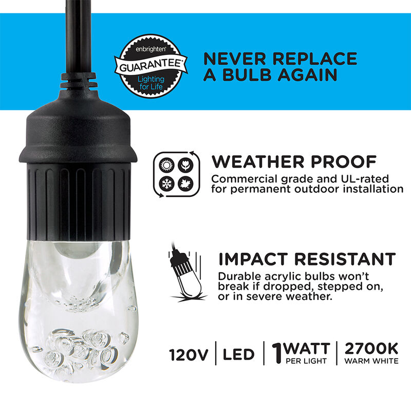 Enbrighten Seasons LED Color-Changing Cafe String Lights, 24' | Overton's