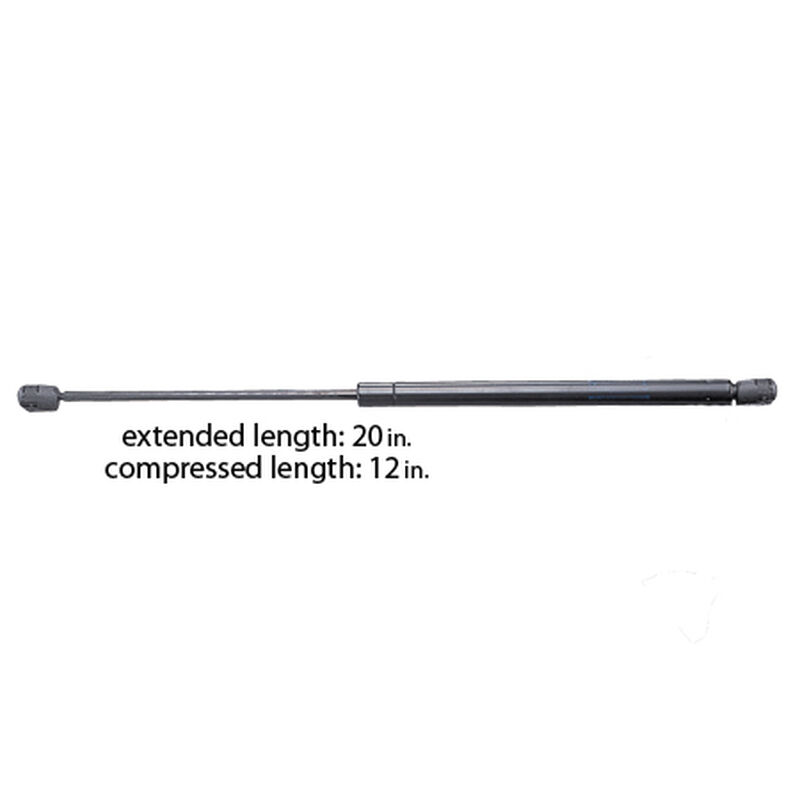 Black Powder-Coated Gas Lift Springs - 20"L extended, withstands 60 lbs ...