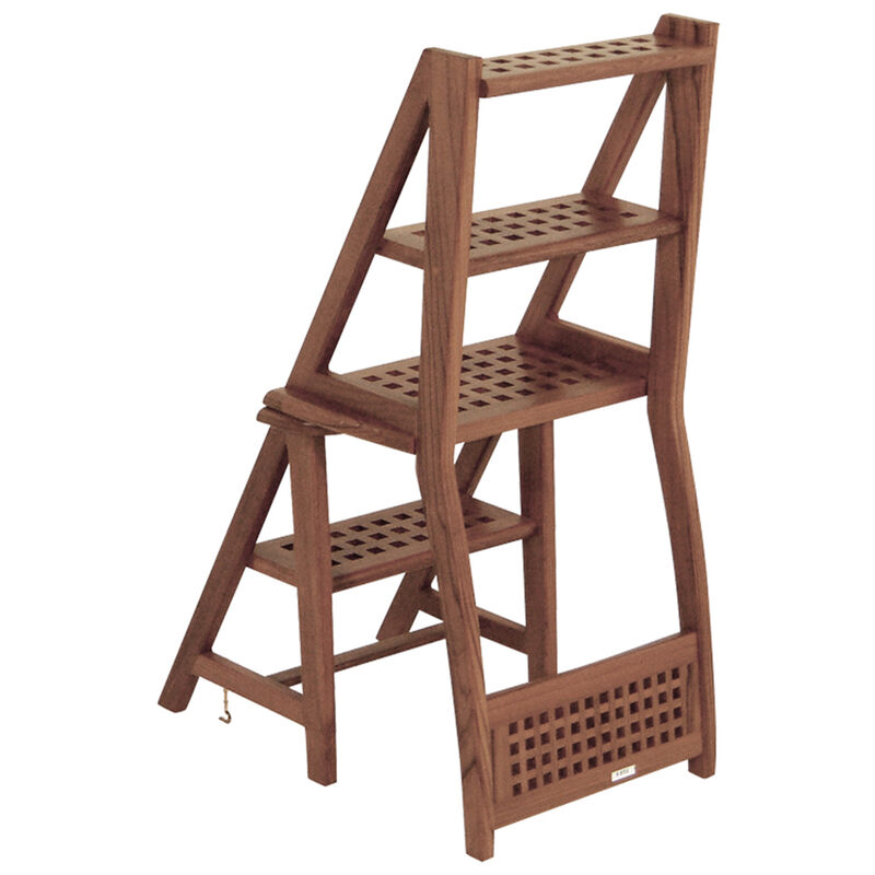 Teak Chair/Steps | Overton's
