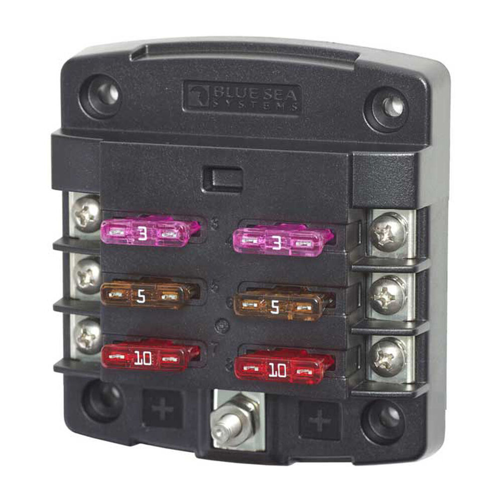 Blue Sea Common Sourced ST Blade Fuse Block - 6 Circuits | Overton's