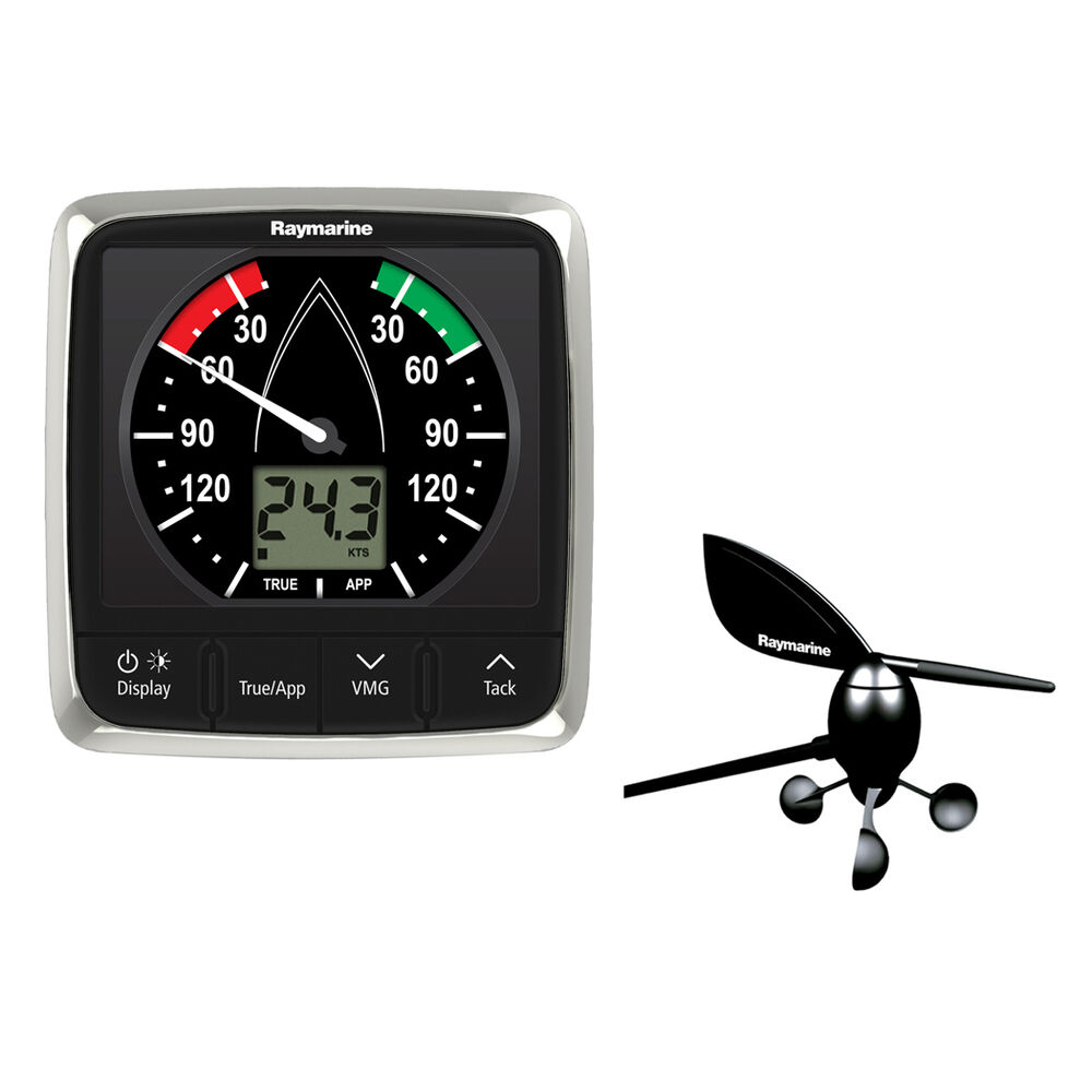 Raymarine i60 Wind Display System with Masthead Wind Vane Transducer ...
