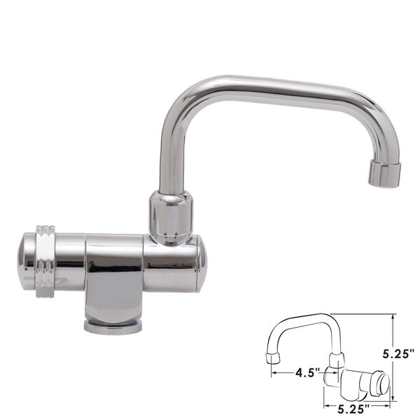 ITC Fold-Down Bar/Cockpit Faucet, 5.25"H | Overton's